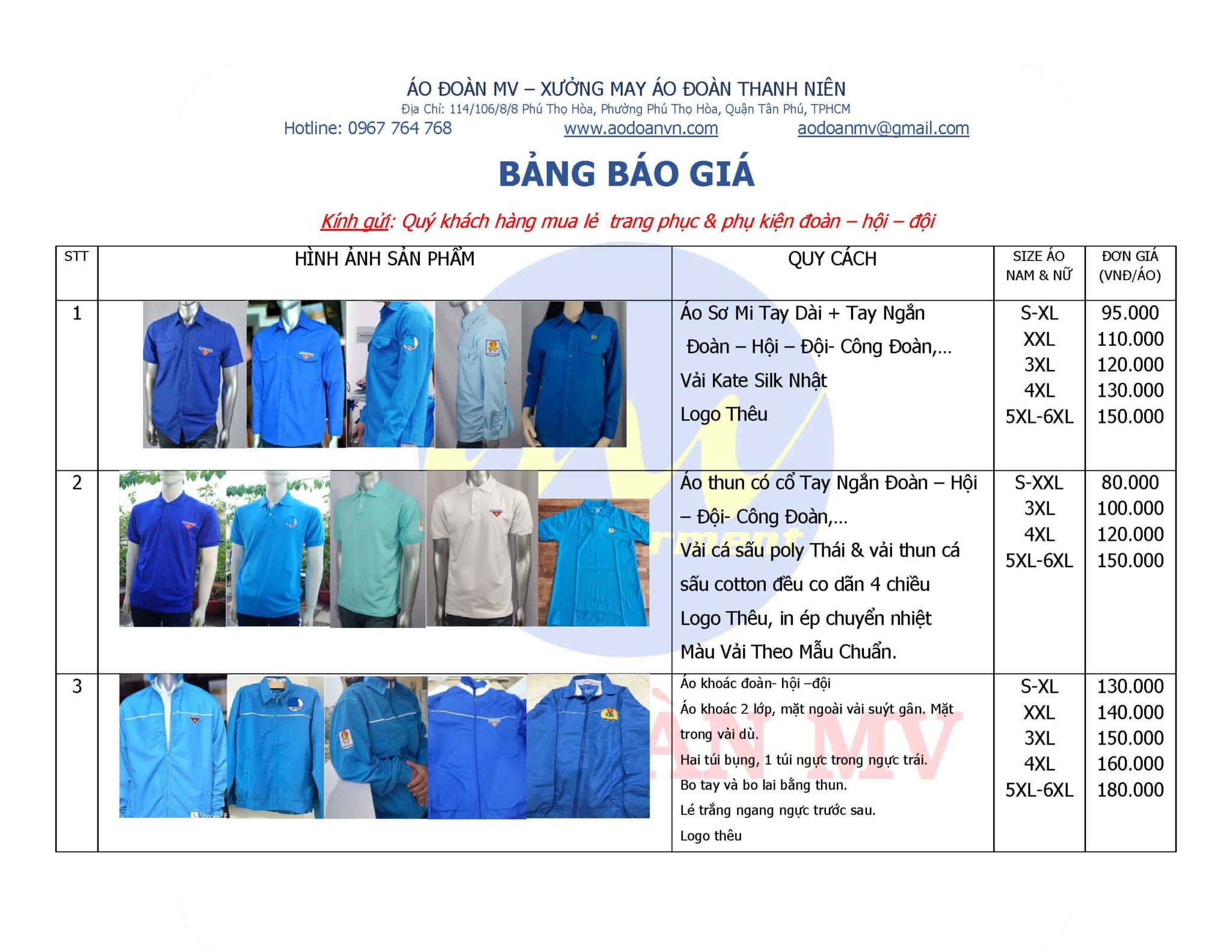 Áo Đoàn MV- Chuyên cung cấp sỉ lẻ áo đoàn thanh niên toàn quốc. | Xưởng ...
